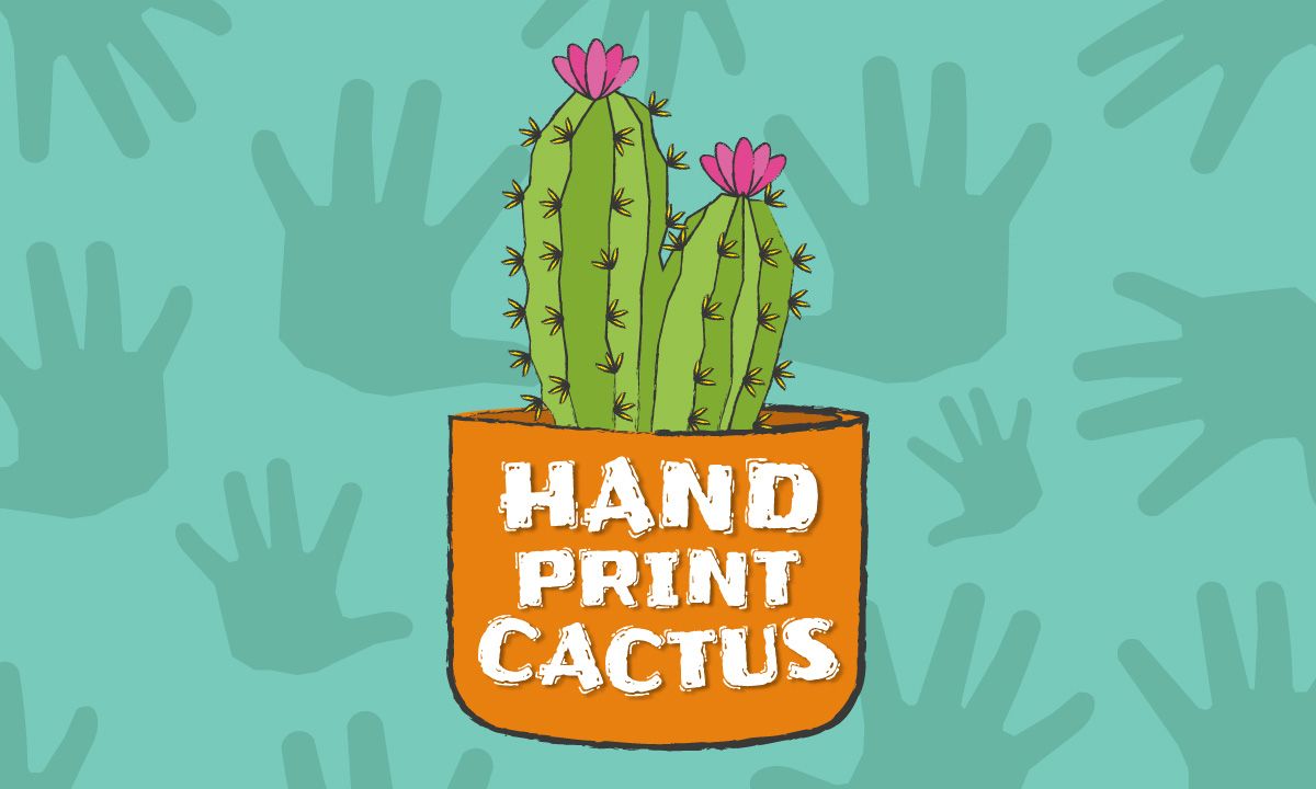 Draw Hand Print Cactus: Creative Printable Worksheets for Kids