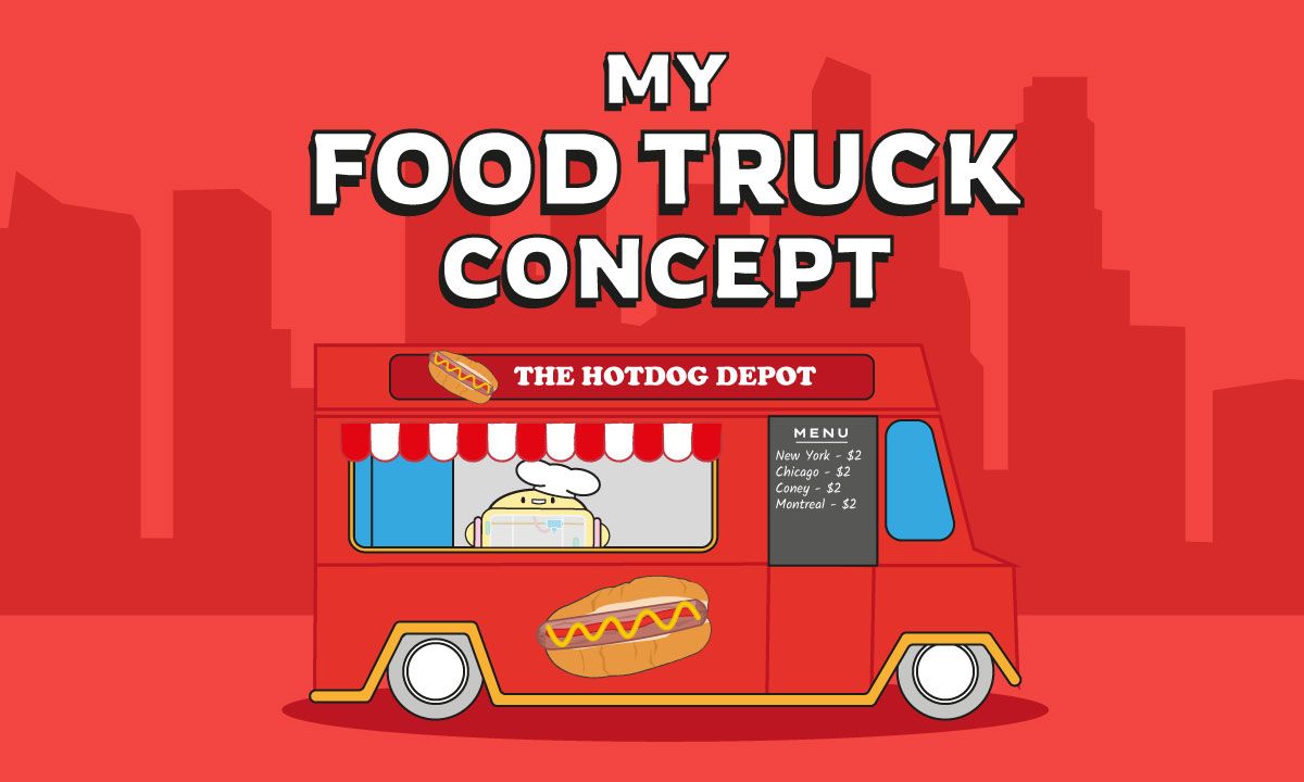 My Food Truck Concept: Creative Printable Worksheets for 8-9 Year Olds