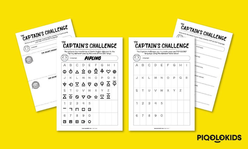 Create A Top Secret Language: Creative Printable Worksheets for Kids