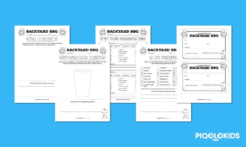 Help Your Child Organise a Backyard Barbecue: Creative Printable ...