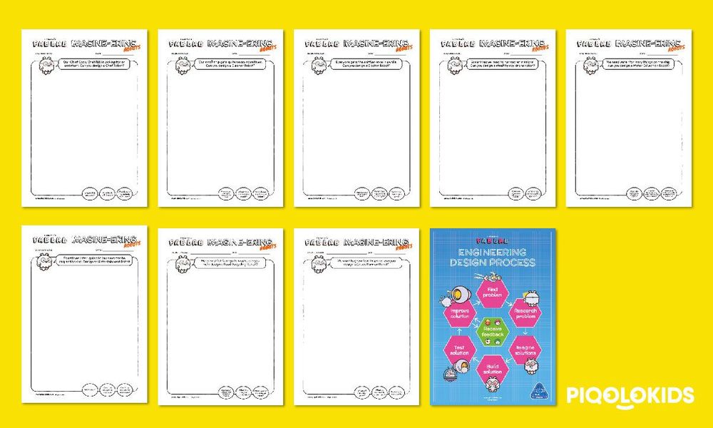 Space Robots Design Challenge: Creative Printable Worksheets for Kids