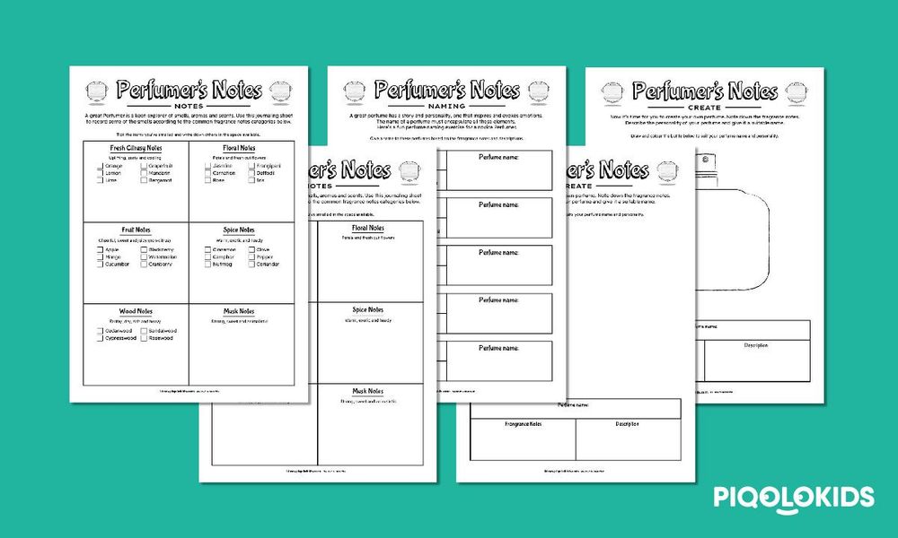 We Can Design Perfumes: Creative Printable Worksheets for Kids
