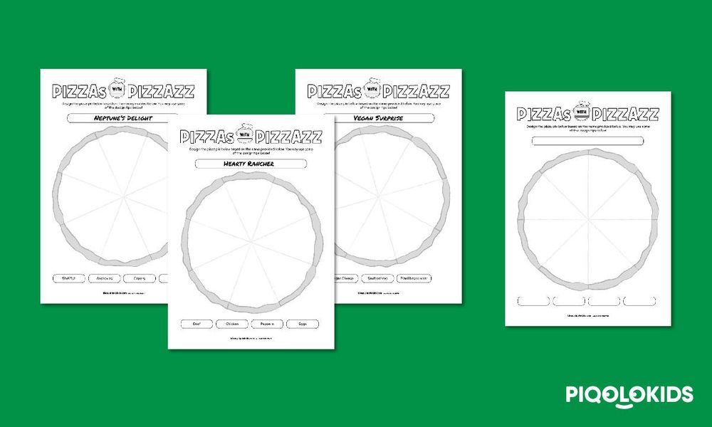 Design Pizzas with Pizzazz: Creative Printables for Kids