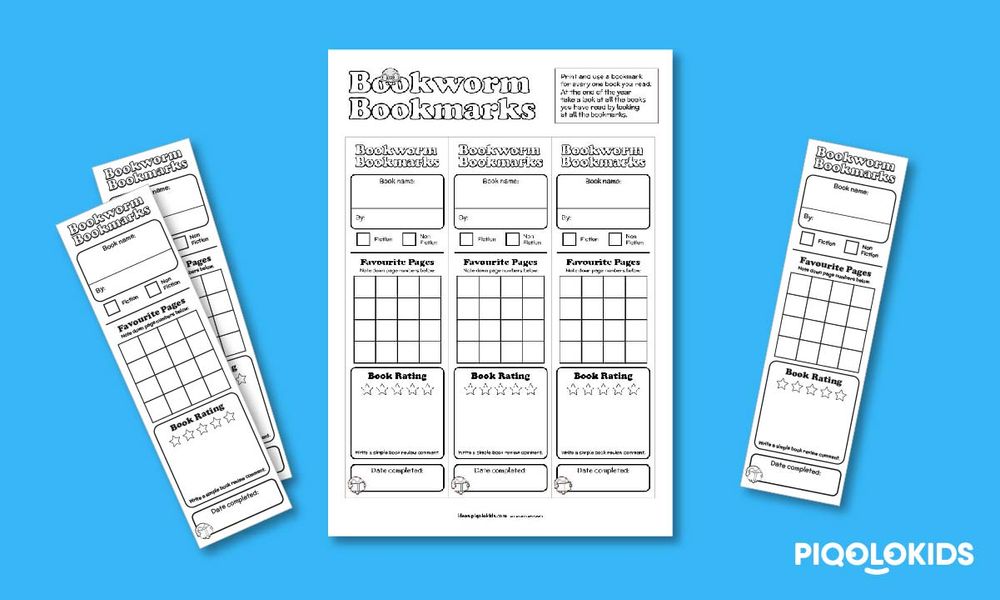 Bookmarks That Encourage Reading: Creative Printable Worksheets for Kids