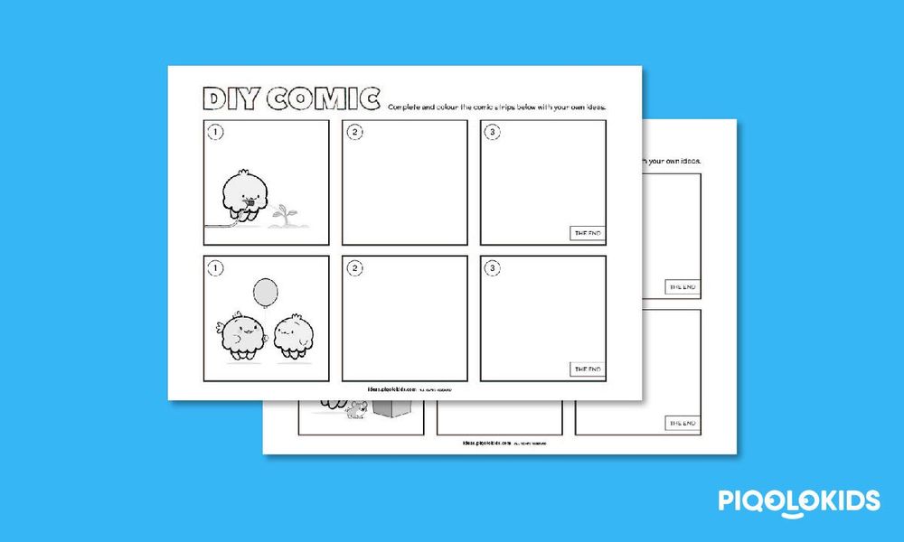 Do It Yourself Comics: Creative Printable Worksheets for Kids