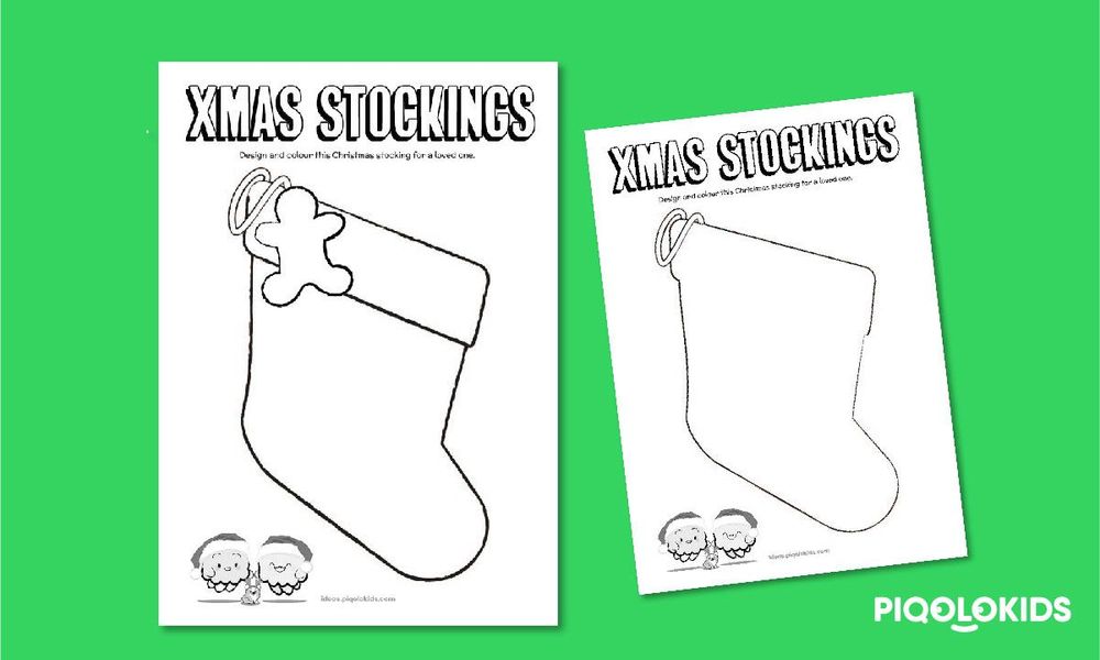 Design Christmas Stockings: Creative Printable Worksheets for Kids