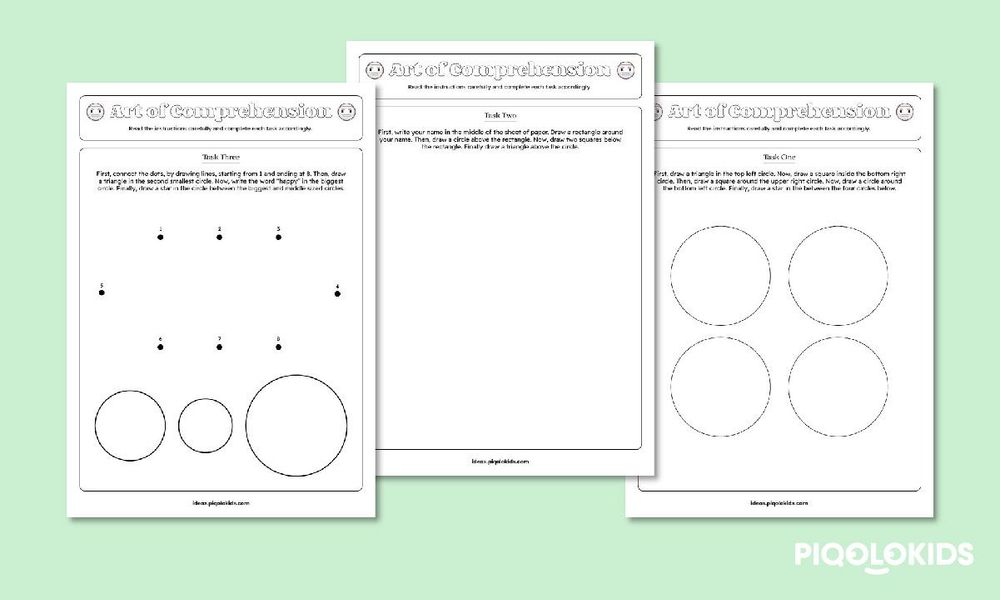 Get Better at Reading Instructions: Creative Printable Worksheets for Kids