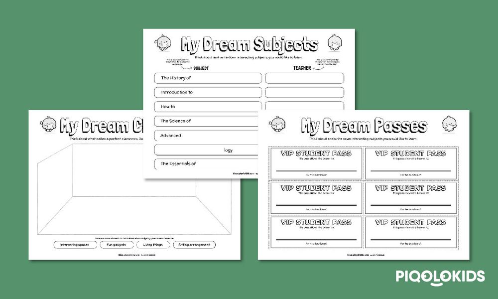 My Dream Classroom: Creative Printable Worksheets for Kids