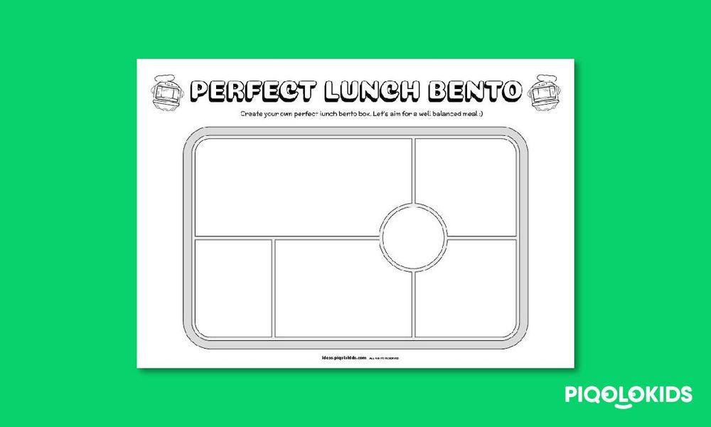 Create a Perfect Bento Box: Creative Printable Worksheet for Kids