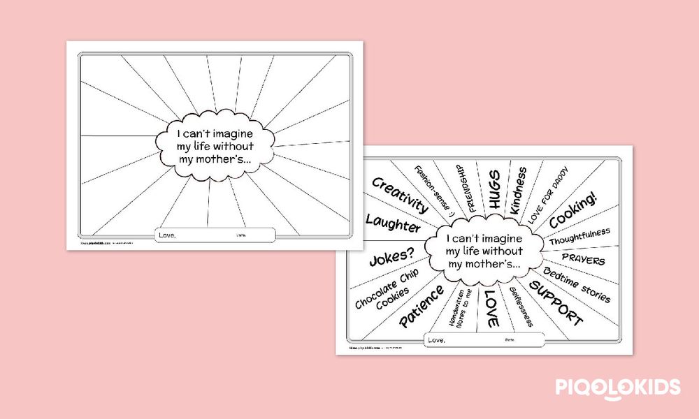 'I Can't Imagine Life Without...' Mother's Day Edition: Creative Printable