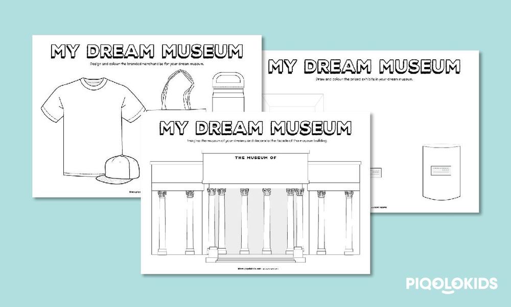 Design My Dream Museum: Creative Printable Worksheets for Kids