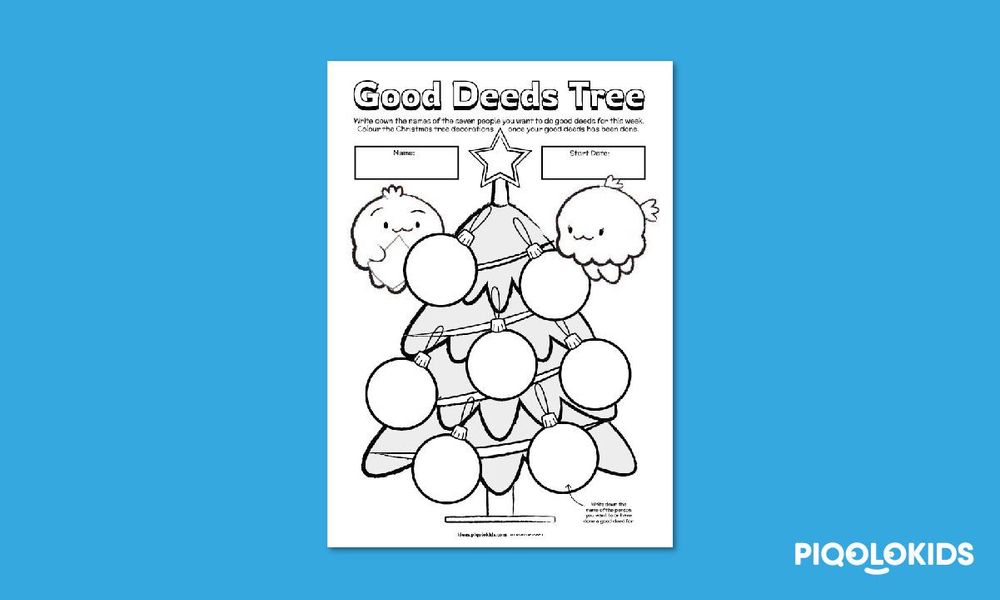 Good Deeds Tree: Creative Printable Worksheets for Kids