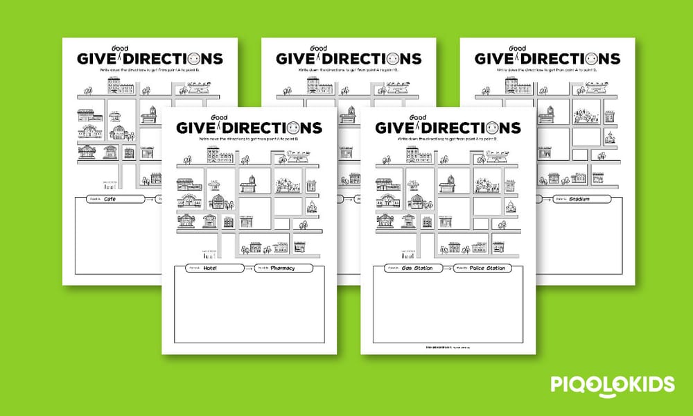 Give Good Directions: Creative Printable Worksheets for Kids