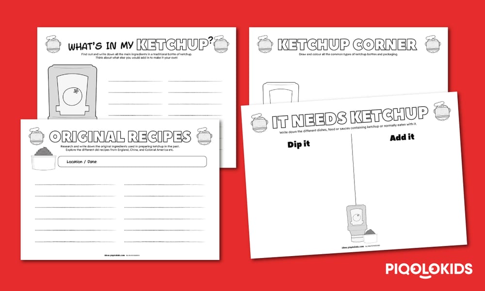All About Ketchup: A Colourful History - Creative Printable Activity ...