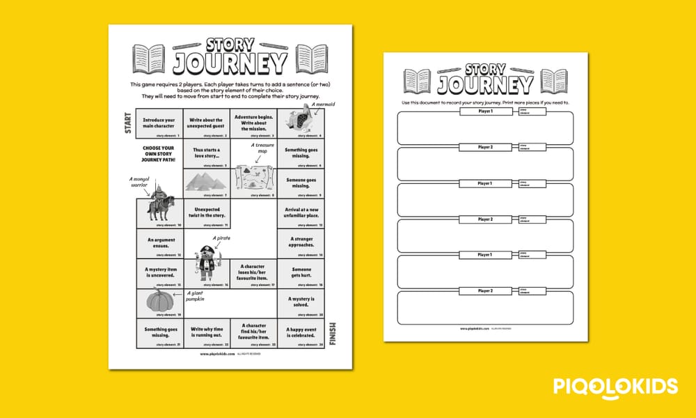 Story Journey: Printable Team-based Creative Writing Game for ...