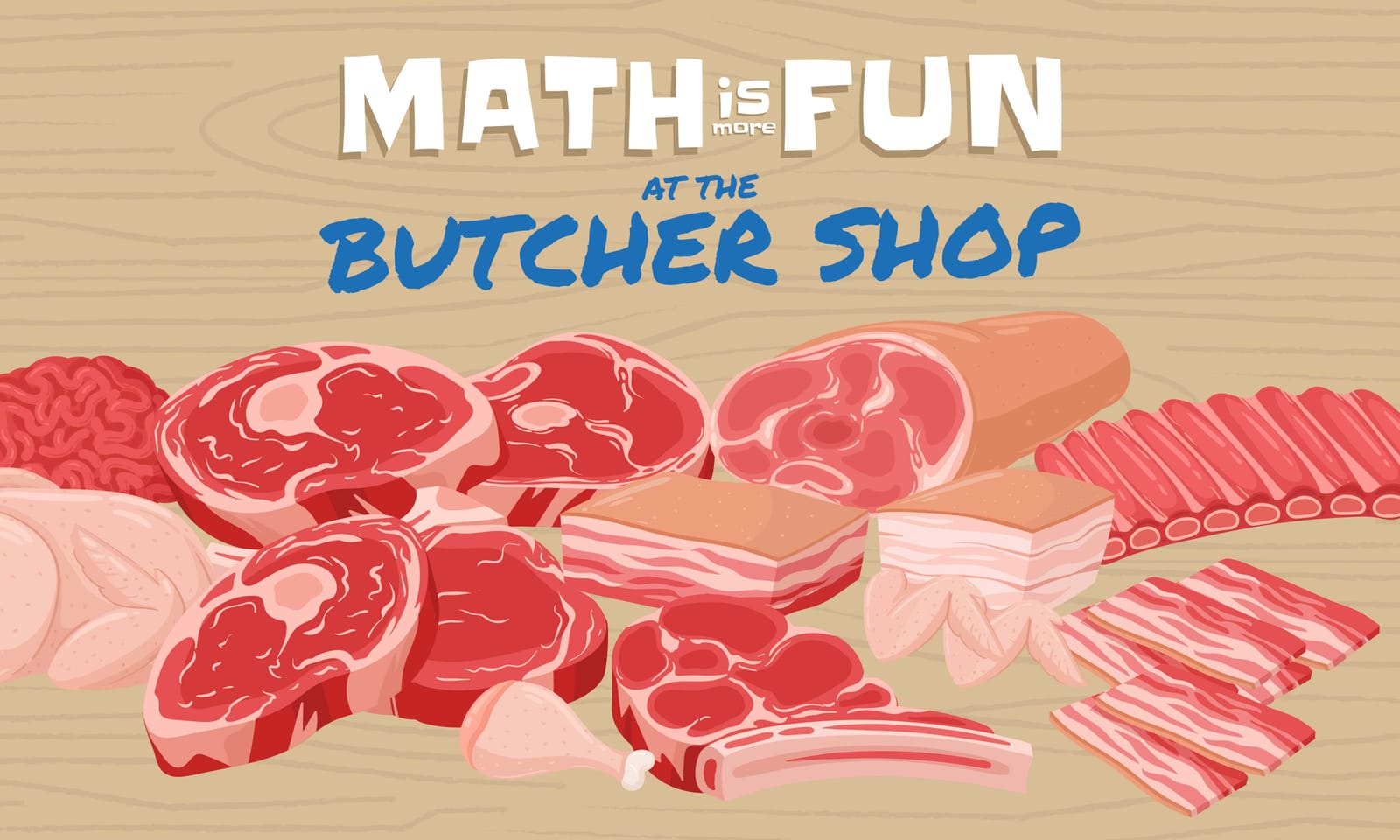 Math is More Fun: At the Butcher Shop - Creative Math Printable Activity
