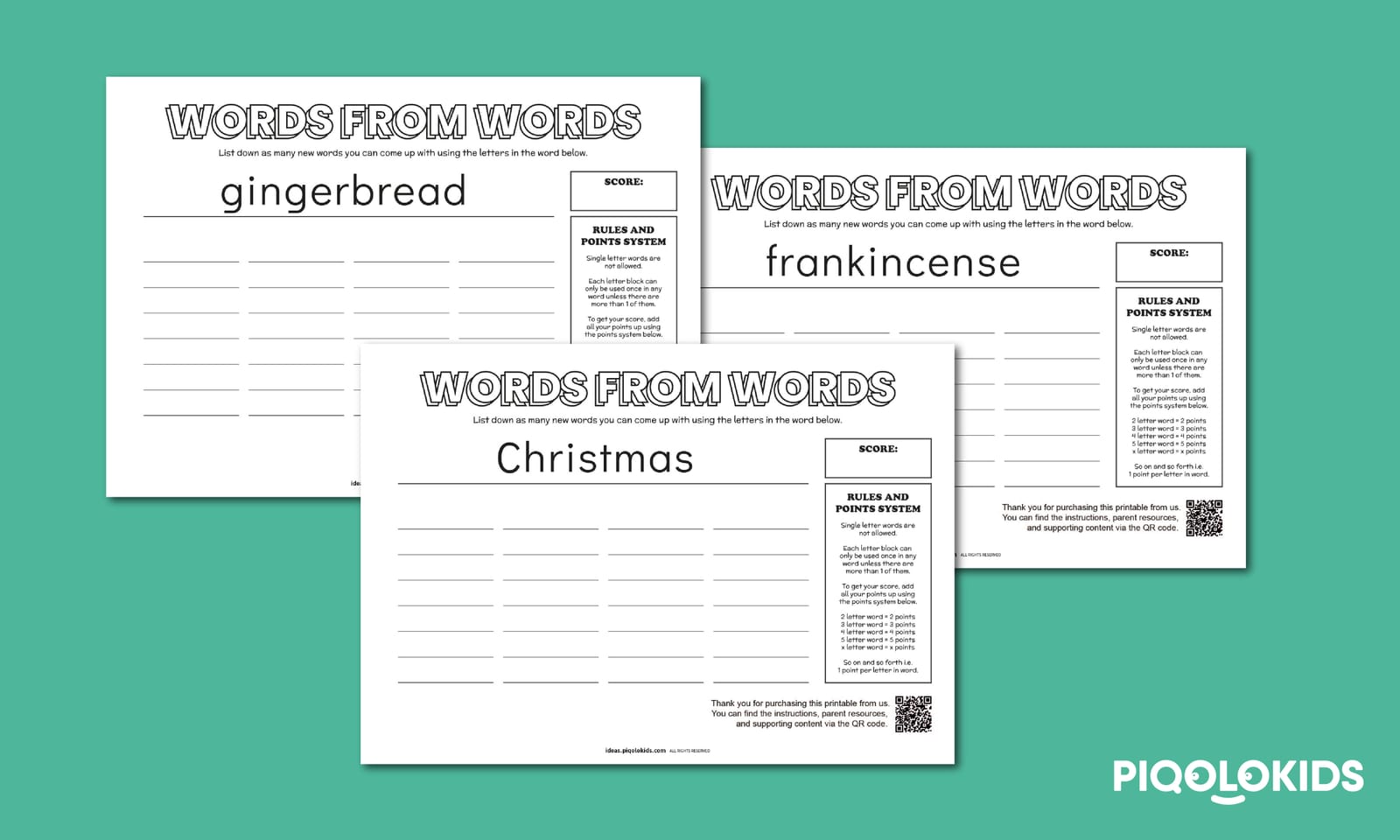 Word from Words 9: Christmas Edition - Fun Vocabulary Game for Kids