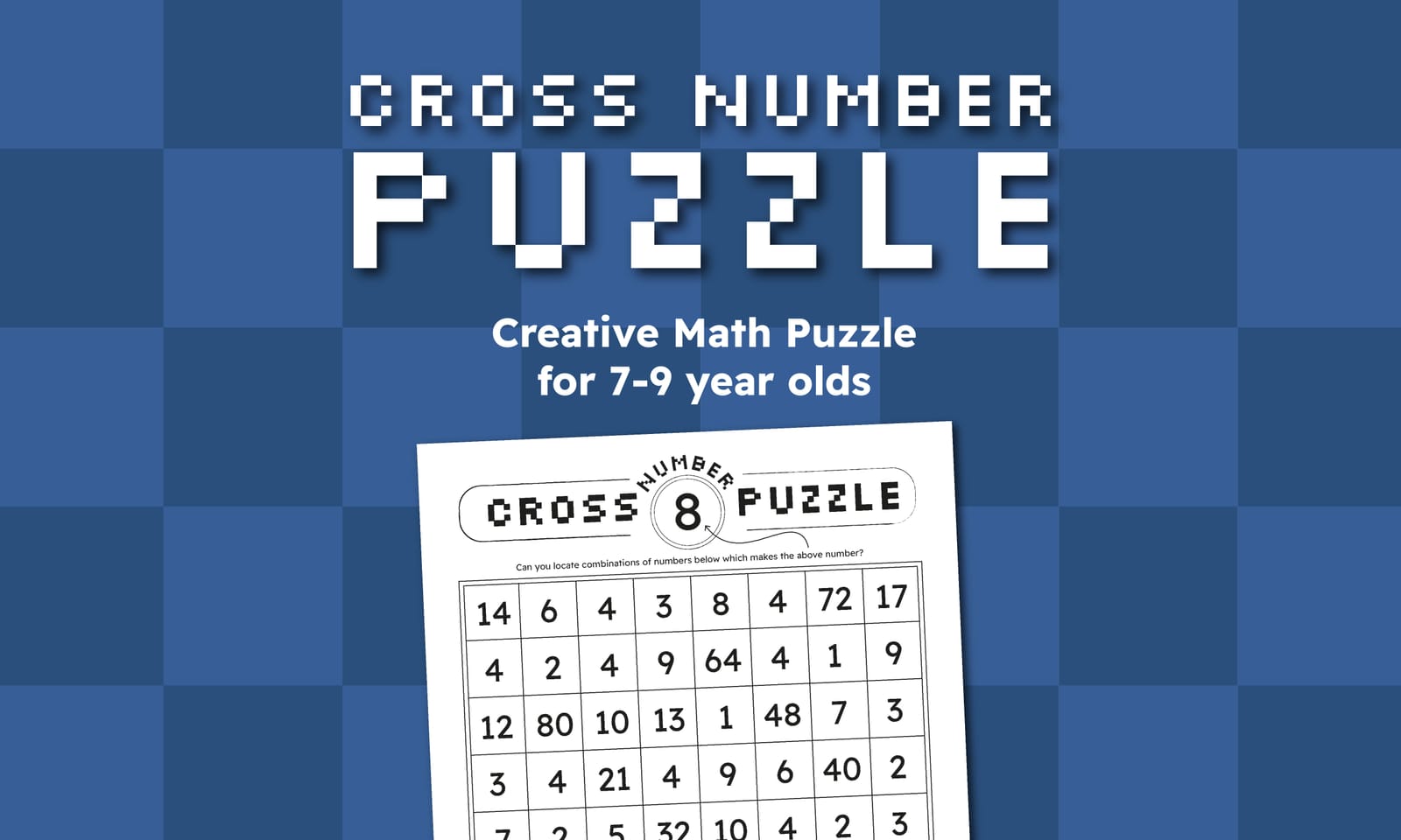 Cross-Number Puzzle: Creative Printable Math Activity for Elementary ...
