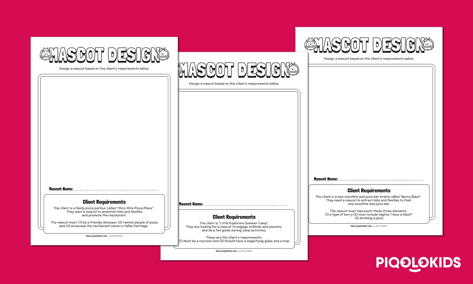 Let's Design Mascots 2: Printable Creative Design Challenge for Elementary
