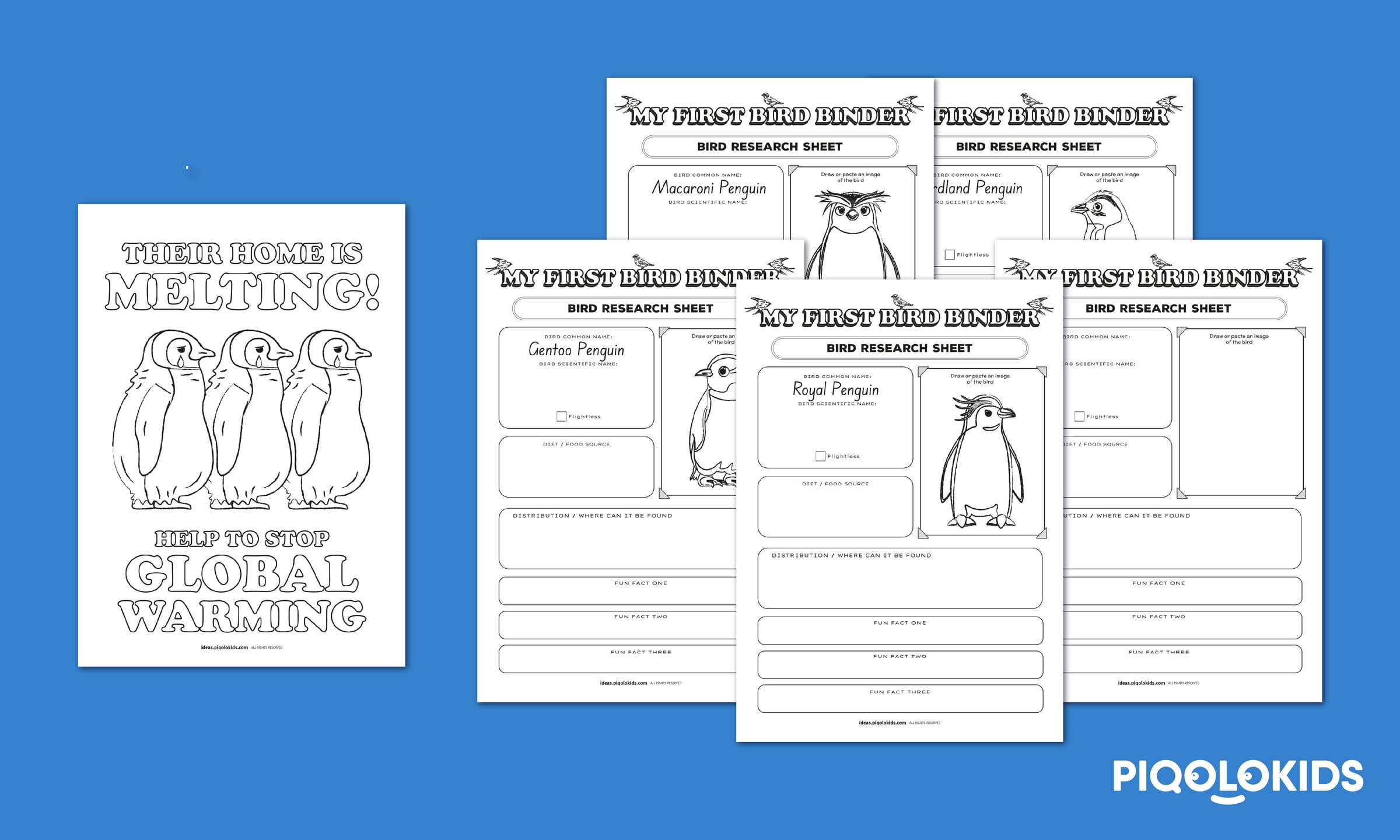 My First Bird Binder: Penguins - Creative Printable Science Activity ...