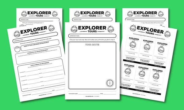Help Your Child Be A Local Tour Guide: Creative Printable Worksheets ...
