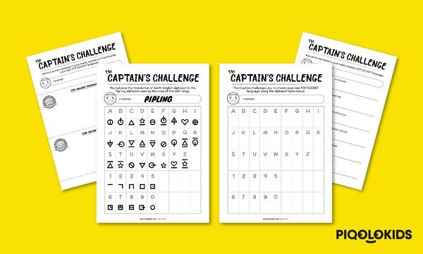 Create A Top Secret Language: Creative Printable Worksheets for Kids