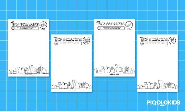 Design Buildings Inspired by Food: Creative Printable Worksheets for Kids