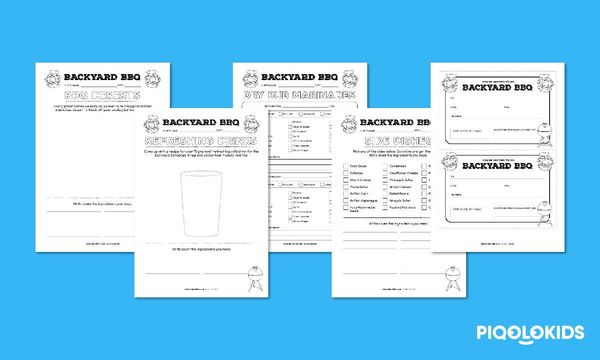Help Your Child Organise a Backyard Barbecue: Creative Printable ...