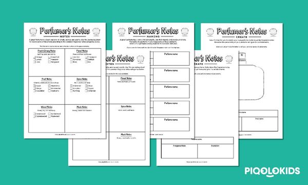 We Can Design Perfumes: Creative Printable Worksheets for Kids