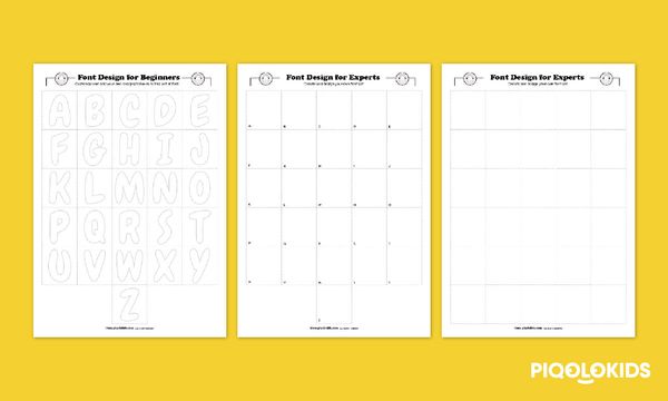 Font Design for Kids: Creative Printable Worksheets for Kids