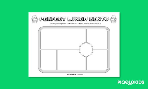 Create a Perfect Bento Box: Creative Printable Worksheet for Kids