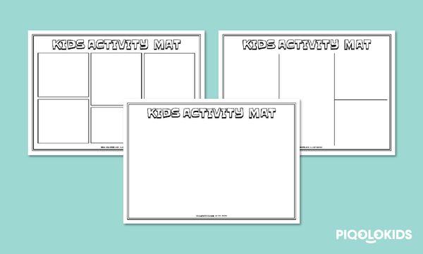 Design Kids Activity Mats: Creative Printable Worksheets for Kids