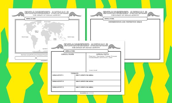 Endangered Animals and Human Impact: An Elementary Teacher's Lesson Guide