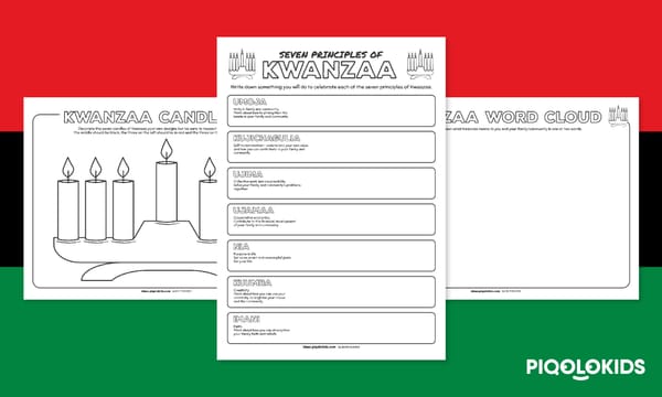 Anyone Can Celebrate Kwanzaa: Creative Printable Worksheets for Kids