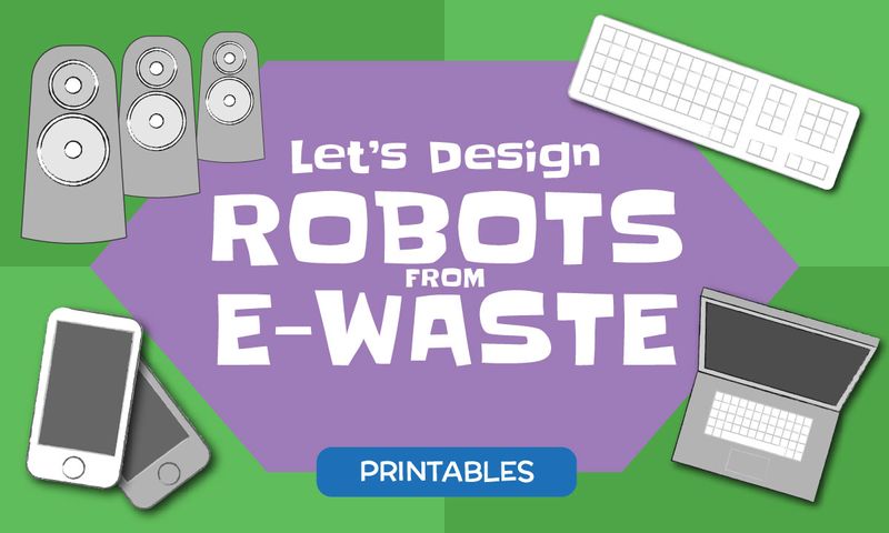 Design Robots from E-Waste: Creative Printable Worksheets for Kids