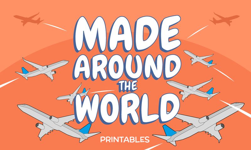 Made Around the World: Creative Printable Worksheets for Kids